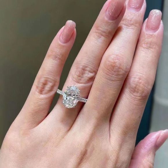 Jewelry | Oval Dove Egg Diamond Ring | Poshmark